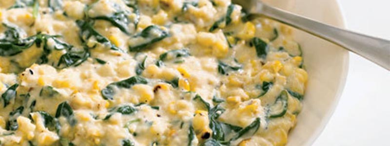 Spinach and Corn Bake Recipe