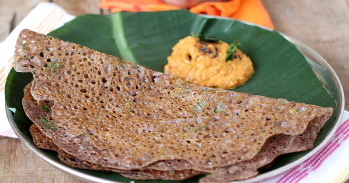 Ragi Dosa Recipe | Instant Ragi Dosa | Finger Millet Dosa | Hungryforever