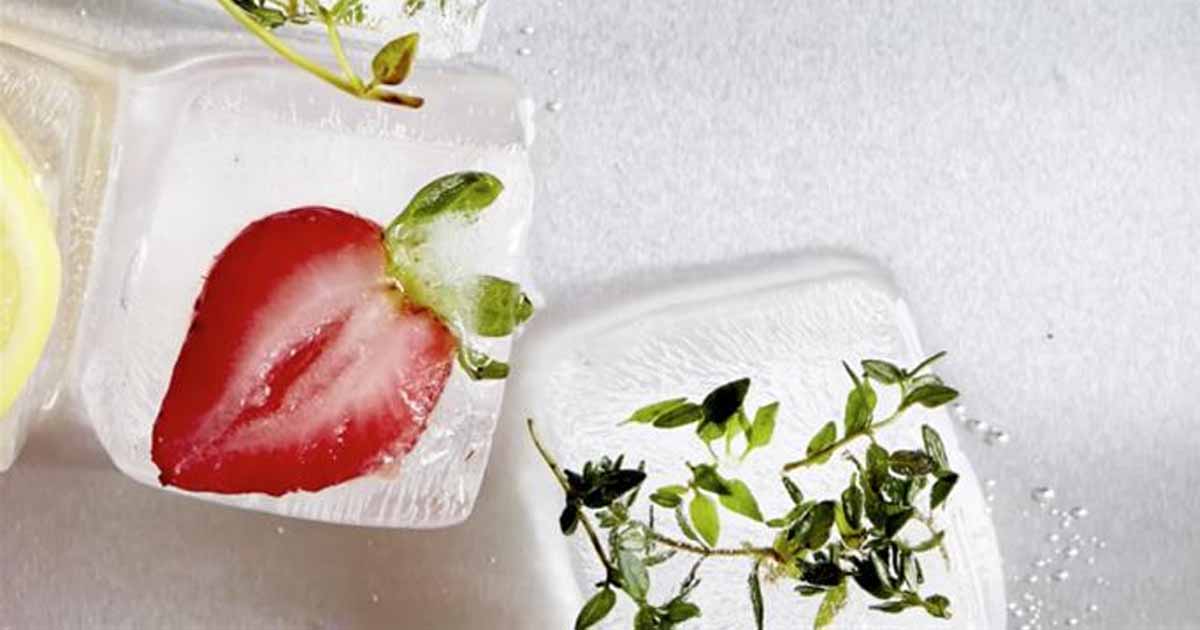 Kick Up your Summer Drinks with these Fancy Ice Cubes