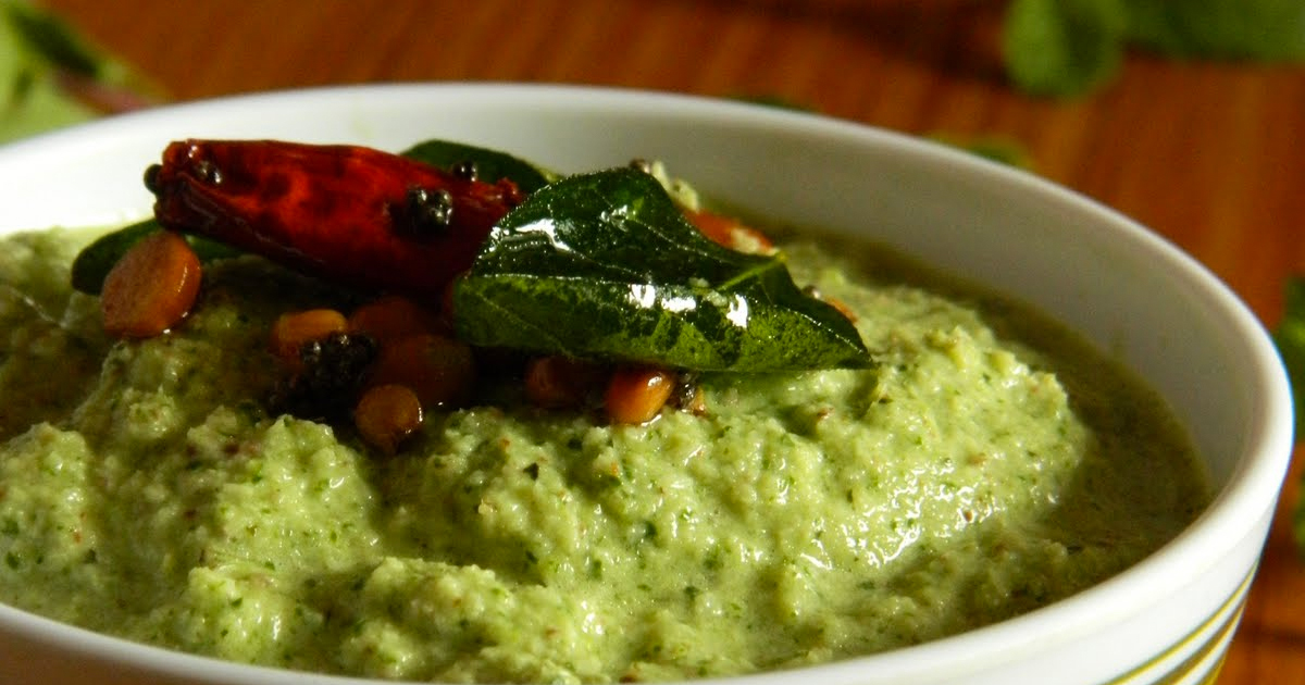 Mint (Pudina) Coconut Chutney Recipe | HungryForever