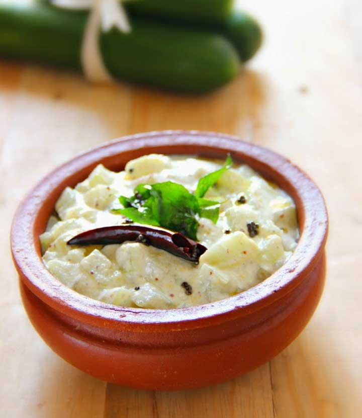 Vellarikkai(Cucumber) Pachadi Recipe | Hungryforever