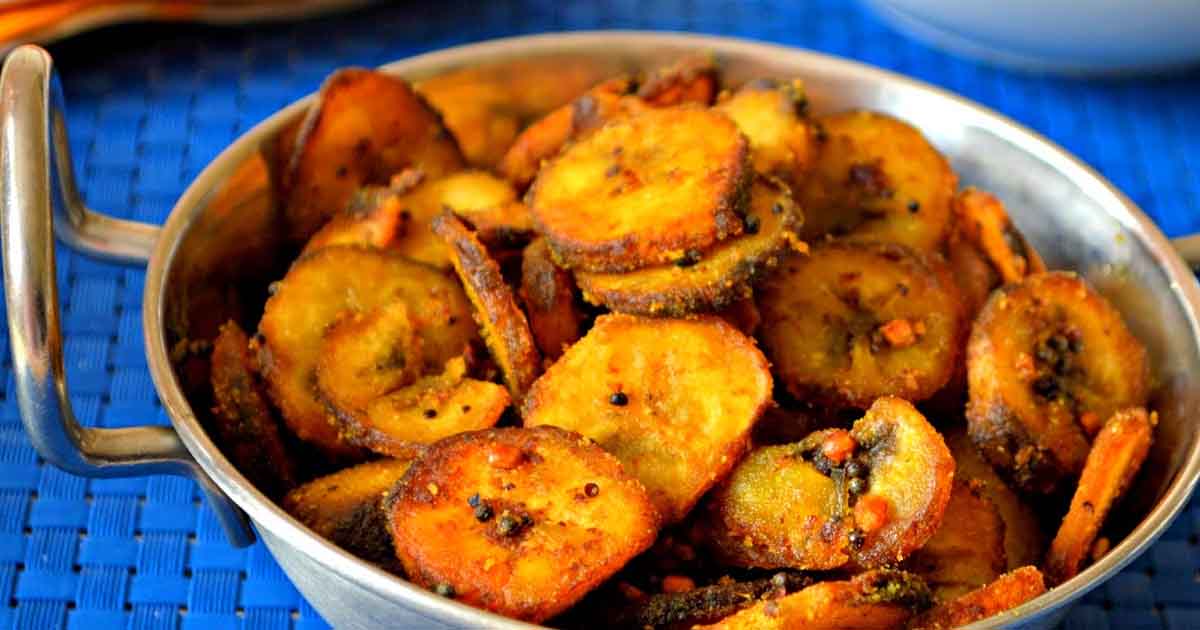 Vazhakkai Chenai Mezhukkuperrati Recipe | HungryForever