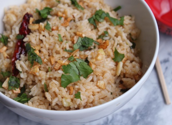 Burnt Garlic Fried Rice Recipe - HungryForever Food Blog