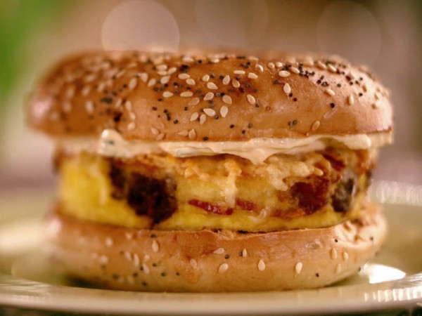 Kitchen Sink Frittata Bagel Sandwich Recipe - HungryForever Food Blog