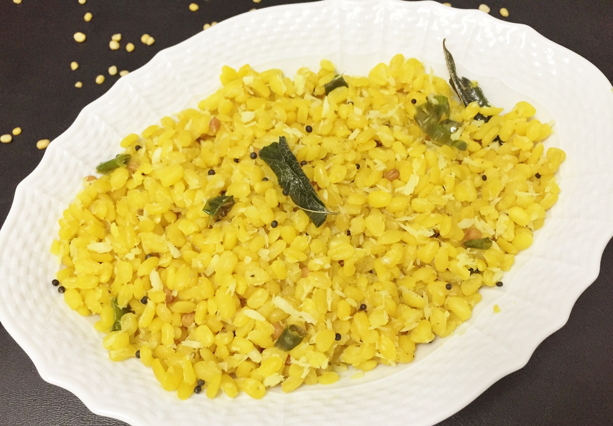 Moong Dal Sundal Recipe | How To Make Pasi Paruppu Sundal