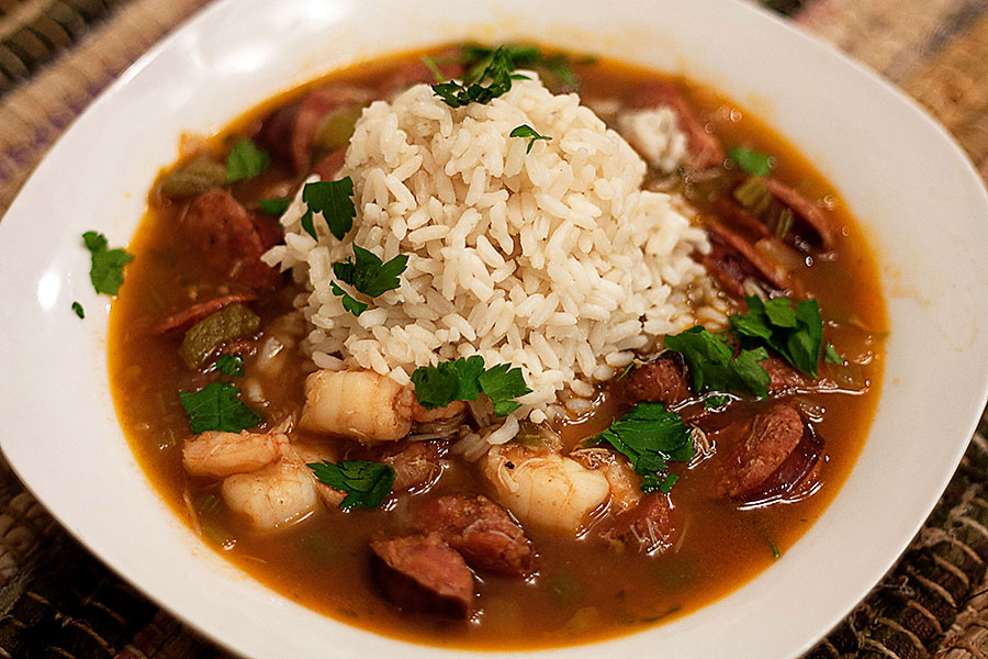 Spicy Seafood File Gumbo Recipe | Hungryforever