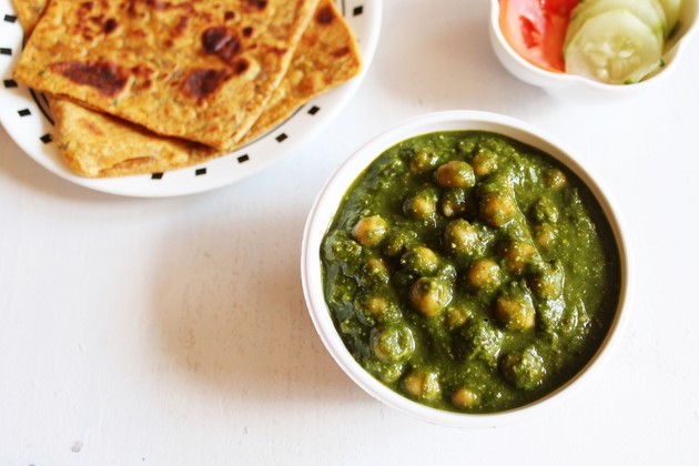 Chana Palak Recipe - HungryForever Food Blog