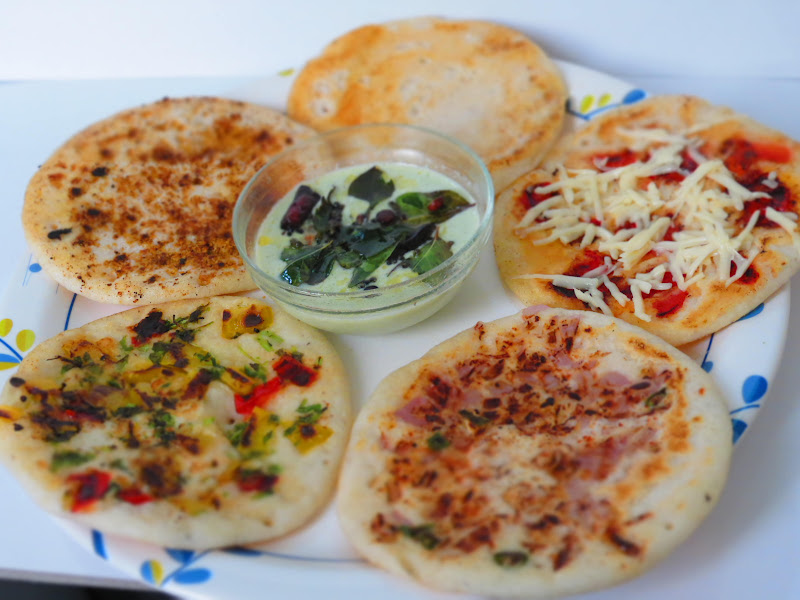 Assorted Uttapa Platter Recipe