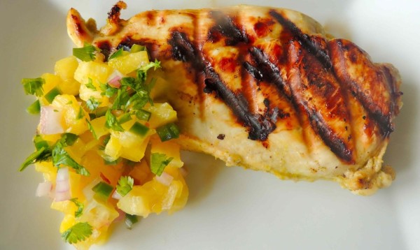 Grilled Chicken with Pineapple Salsa Recipe | Non Veg Recipes