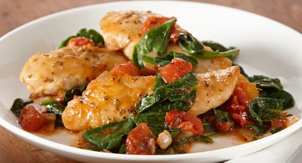 Chicken with spinach Recipe - HungryForever Food Blog