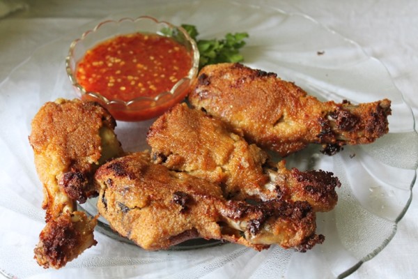 Oven-fried chilli chicken Recipe - HungryForever Food Blog