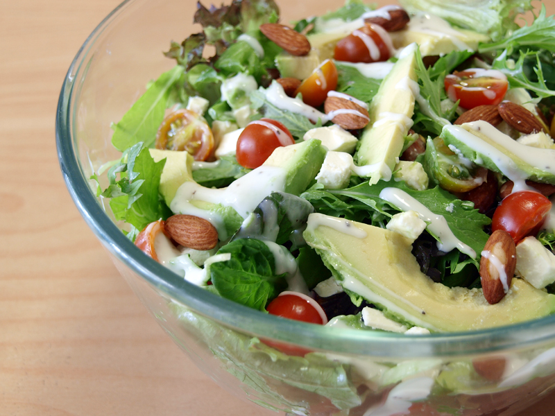 Green Salad with Feta Recipe - HungryForever Food Blog
