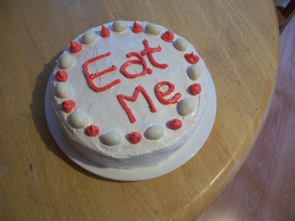 Alice In Wonderland Eat Me Cake Recipe - HungryForever Food Blog