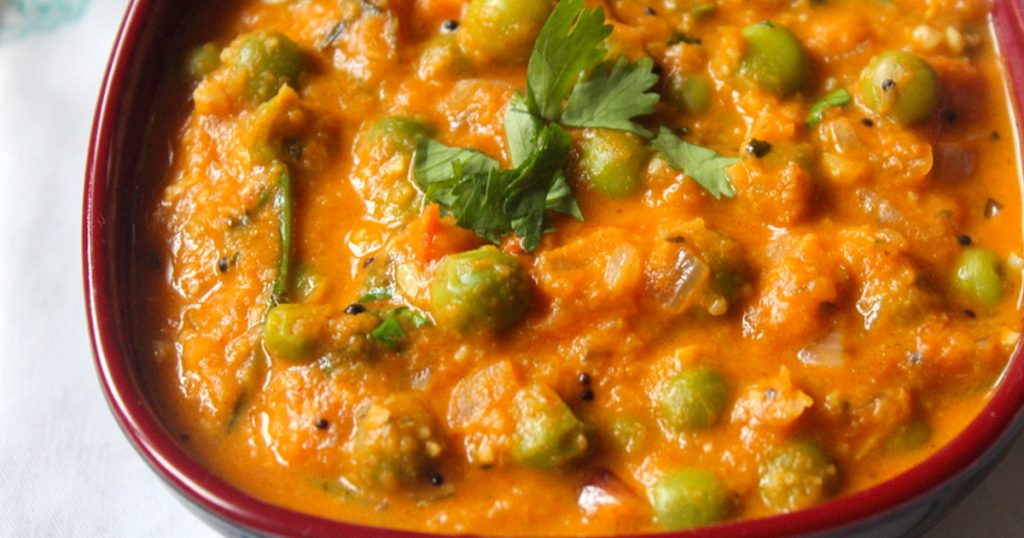 Anjeeri Matar Recipe - HungryForever Food Blog