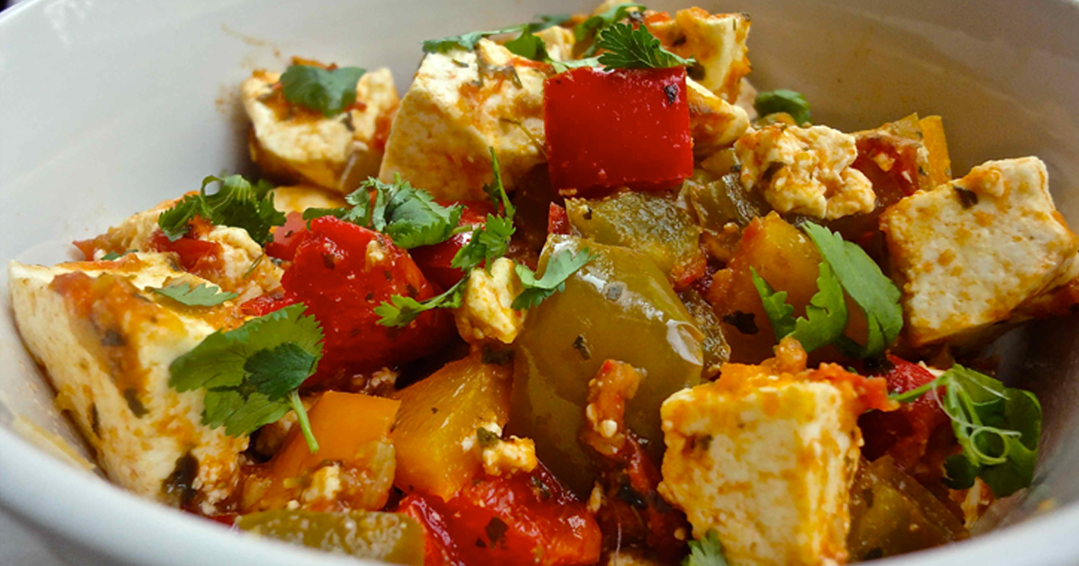 Paneer Capsicum Recipe - HungryForever Food Blog