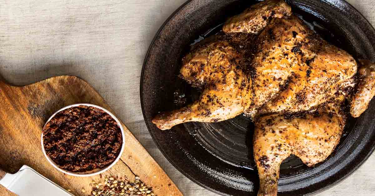 Half of a Yellow Sun Roast Chicken Recipe - HungryForever Food Blog