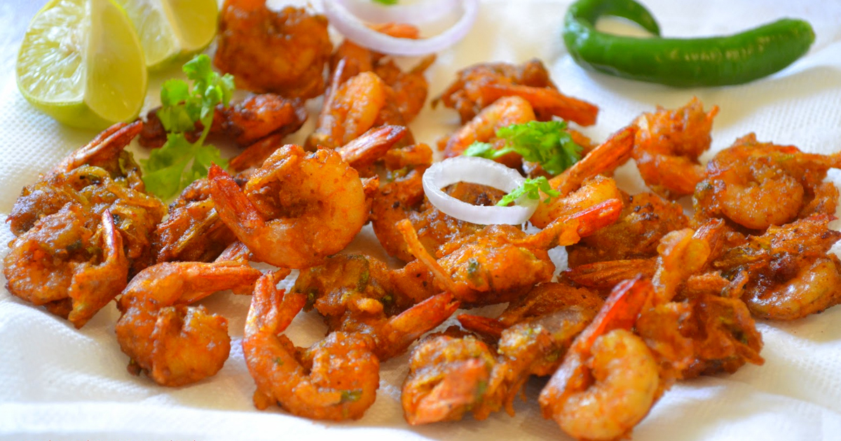 Shrimp Pakora Recipe - HungryForever Food Blog