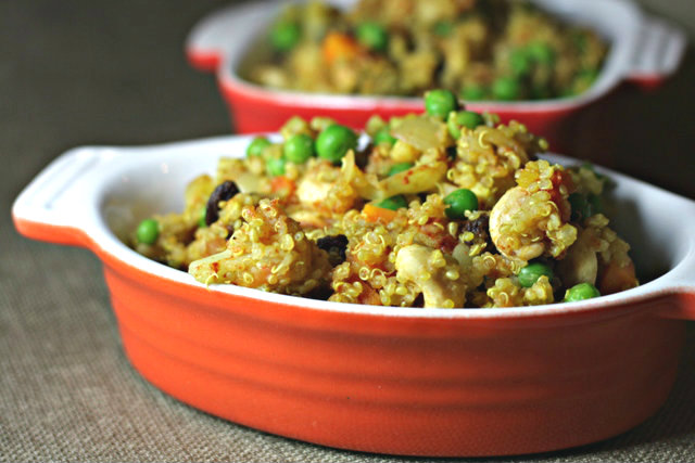 Healthy Quinoa Cauliflower Biryani - HungryForever Food Blog