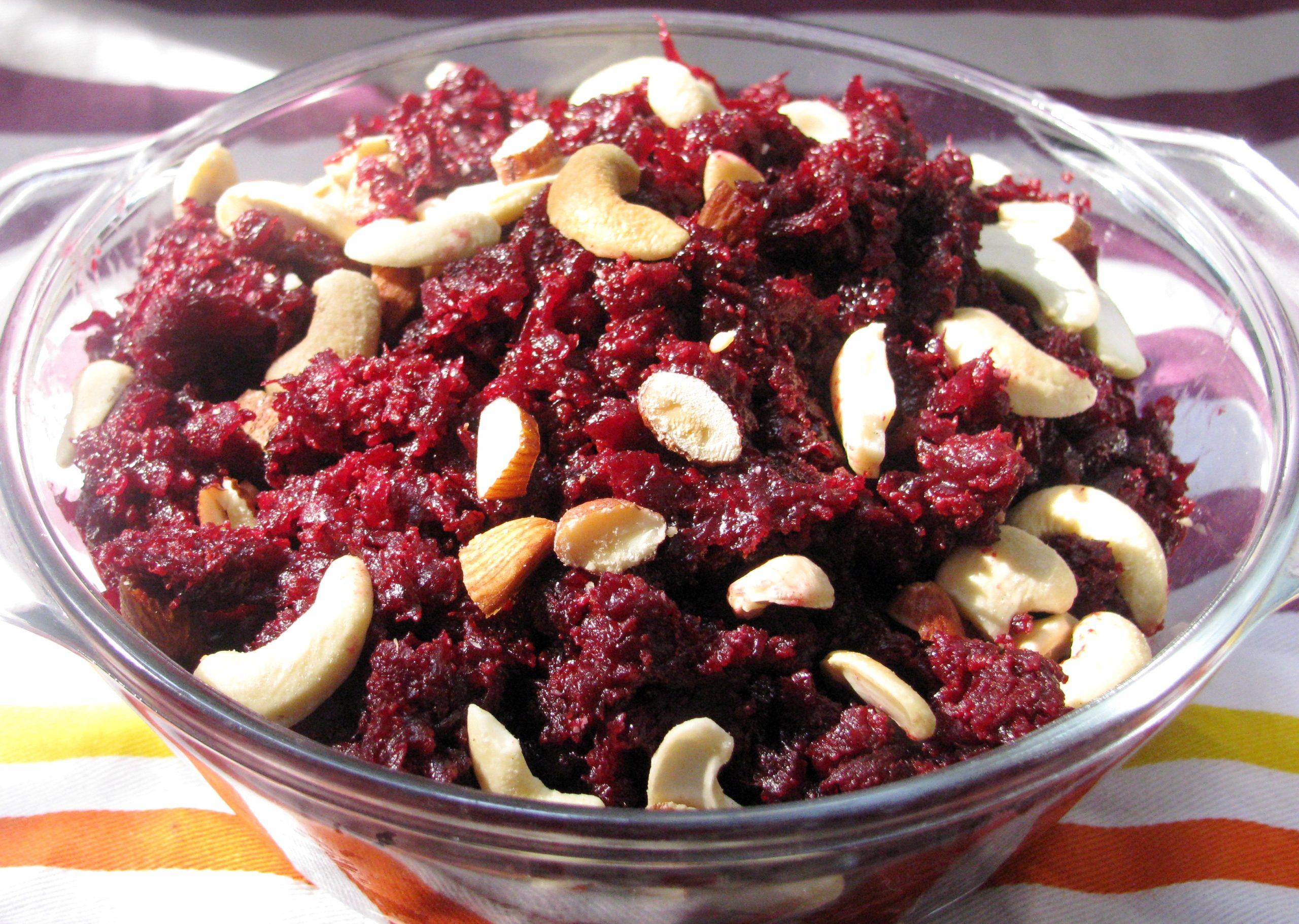 Beetroot Halwa with Milk Powder