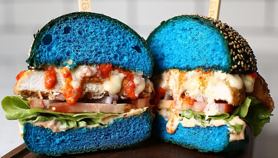 Australia, It's Mutant Day! Burgers Go Blue-Daa-Boo-Dee-Daa-Boo-Daa ...