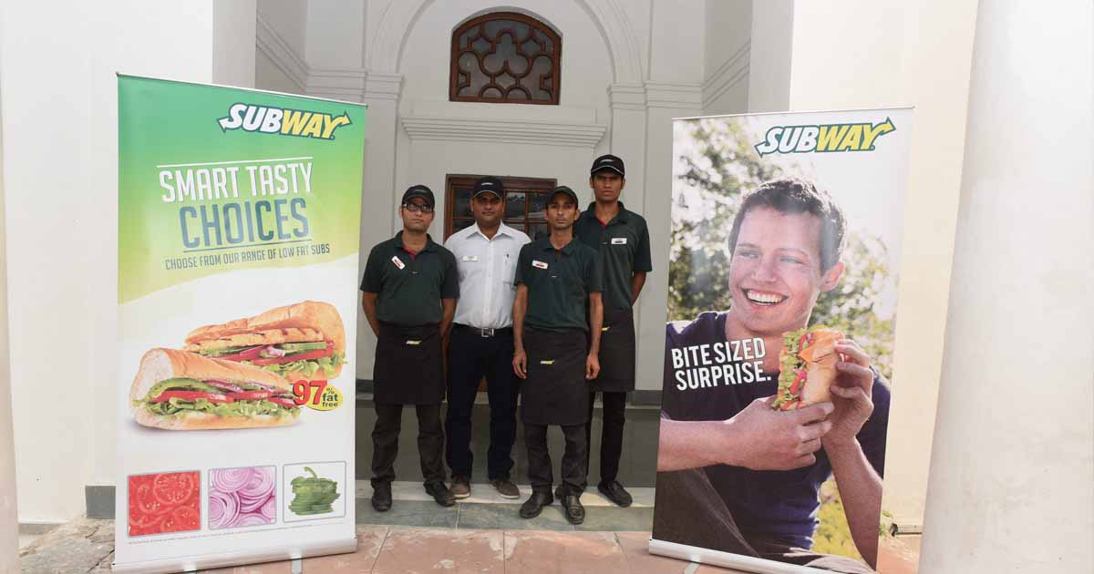 Subway India Opens Outlet At Rashtrapati Bhavan - HungryForever Food Blog