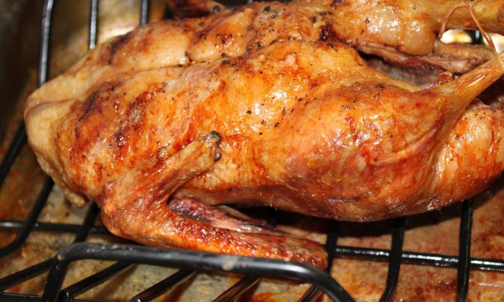 Roast Duck with Apple Dressing Recipe - HungryForever Food Blog