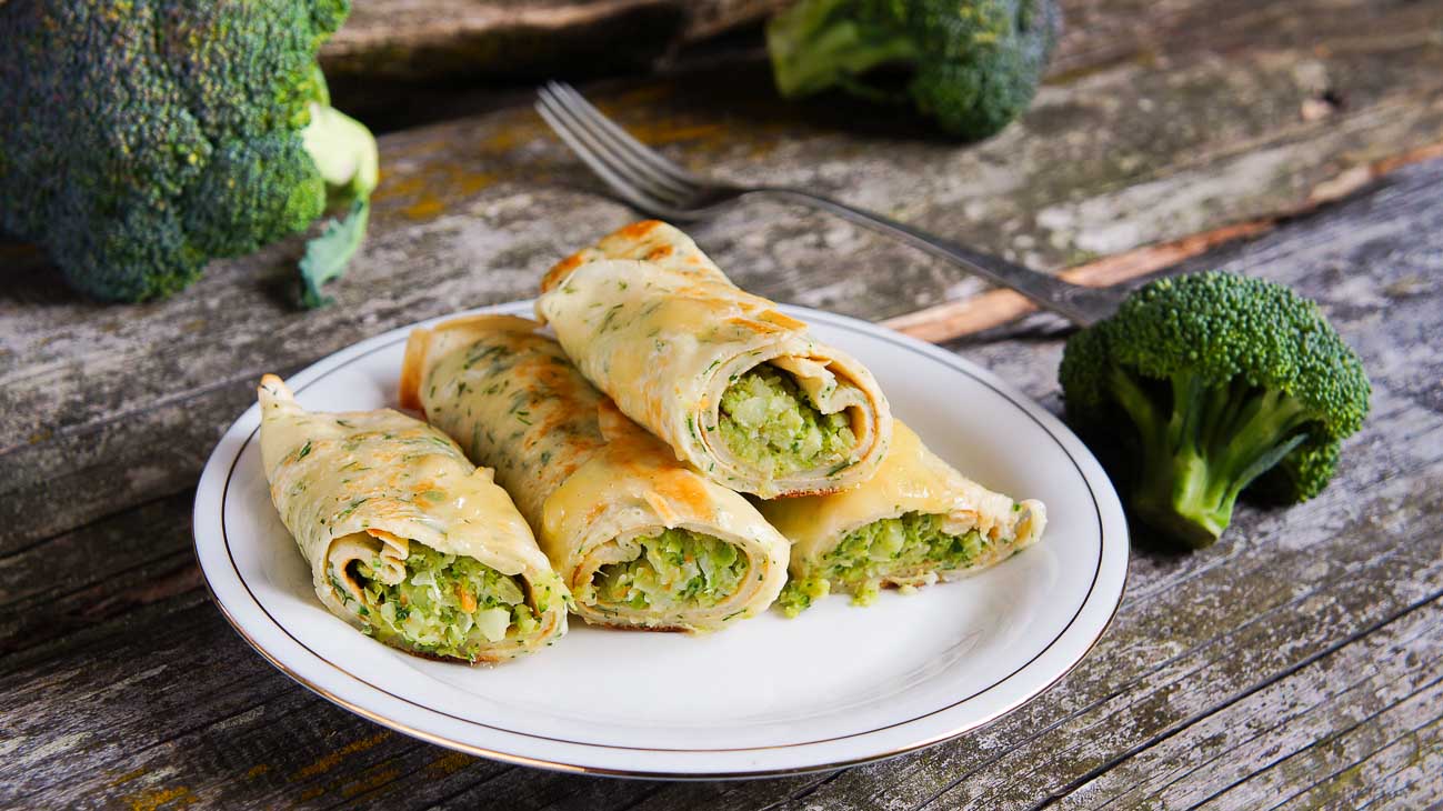 Crepes Recipe | Broccoli Cheese Crepes recipe | HungryForever
