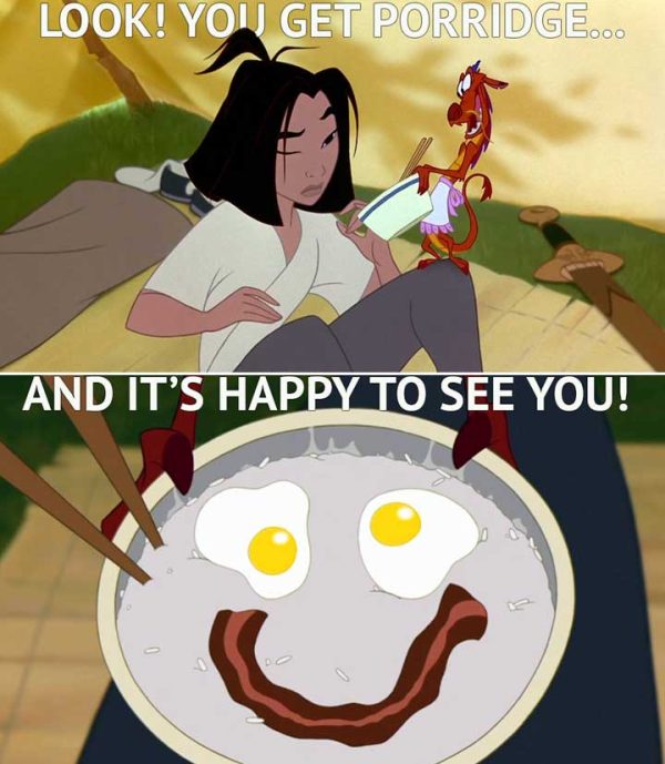 Mulan's Smiley Breakfast Porridge - HungryForever Food Blog