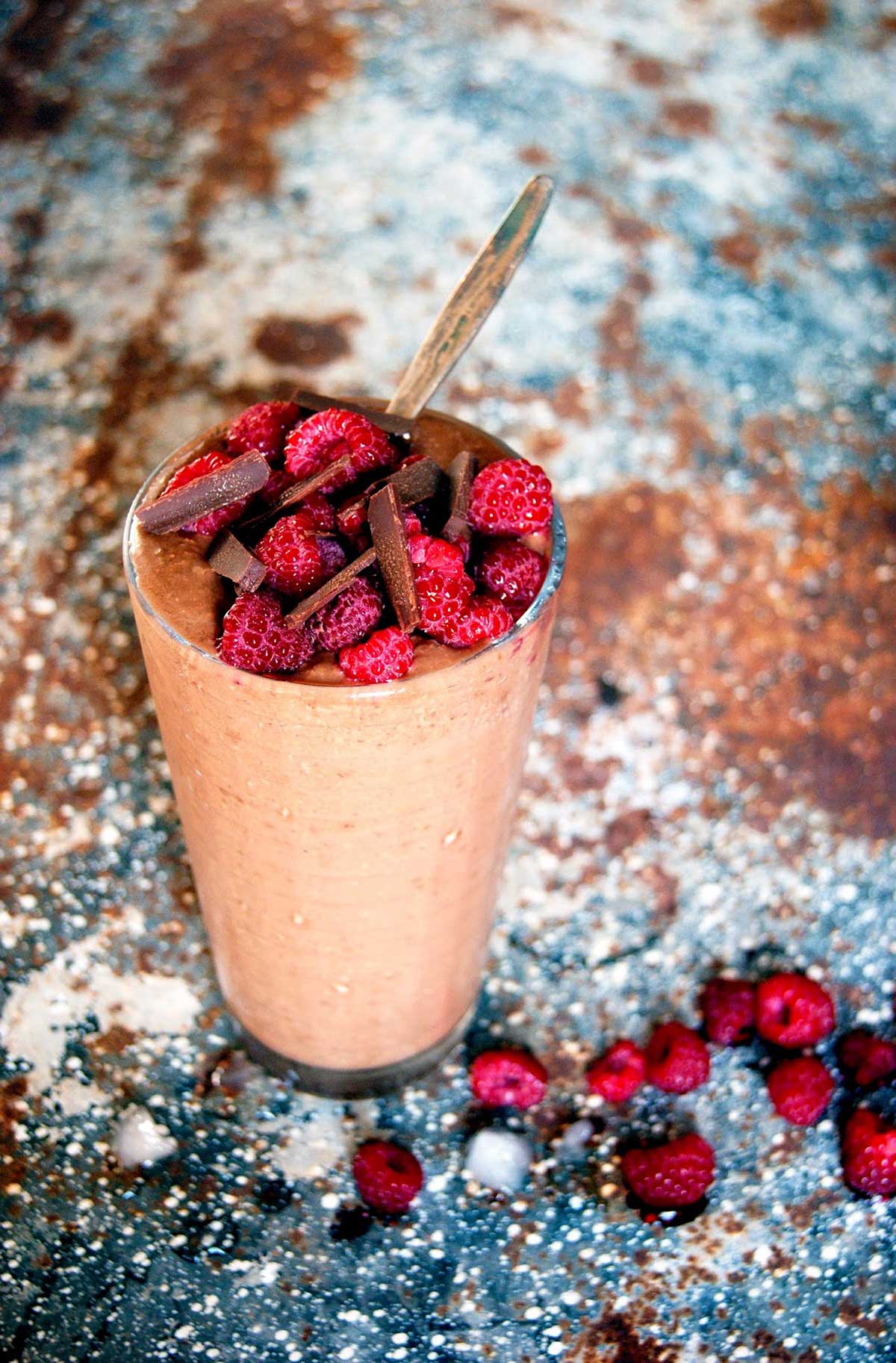 Mr. Incredibles Chocolate Raspberry Protein Shake - HungryForever Food Blog