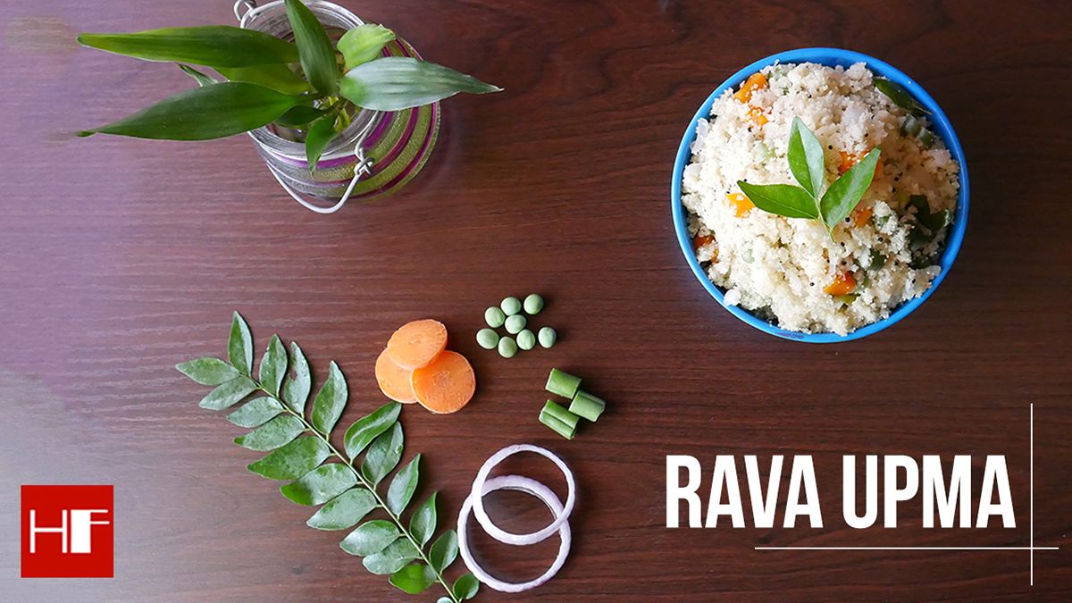 How To Make Vegetable Upma | Vegetable Rava Upma | HungryForever