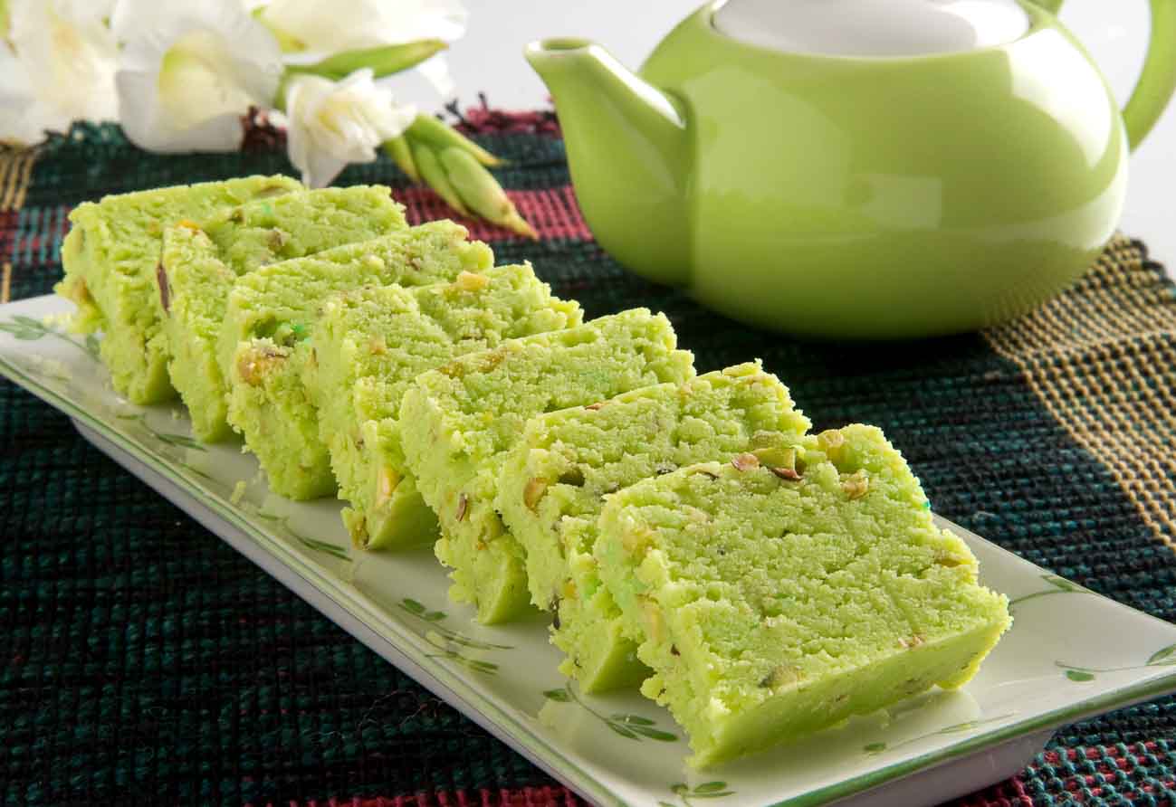 Pista Burfi Recipe (Indian Spiced Pistachio Fudge) | HF Food Blog