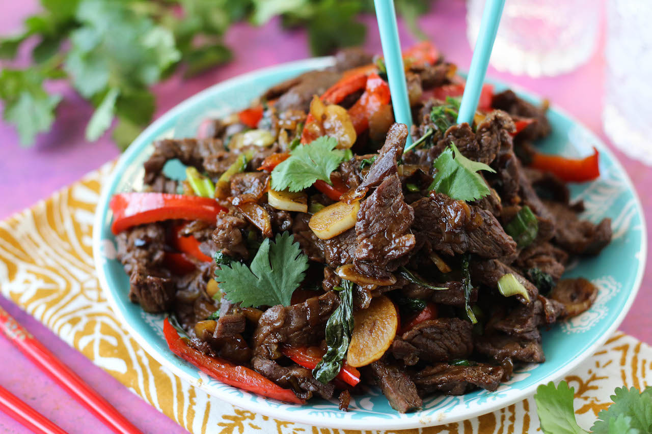 Thai Basil Beef Recipe | How To Make Spicy Thai Beef With Basil Recipe