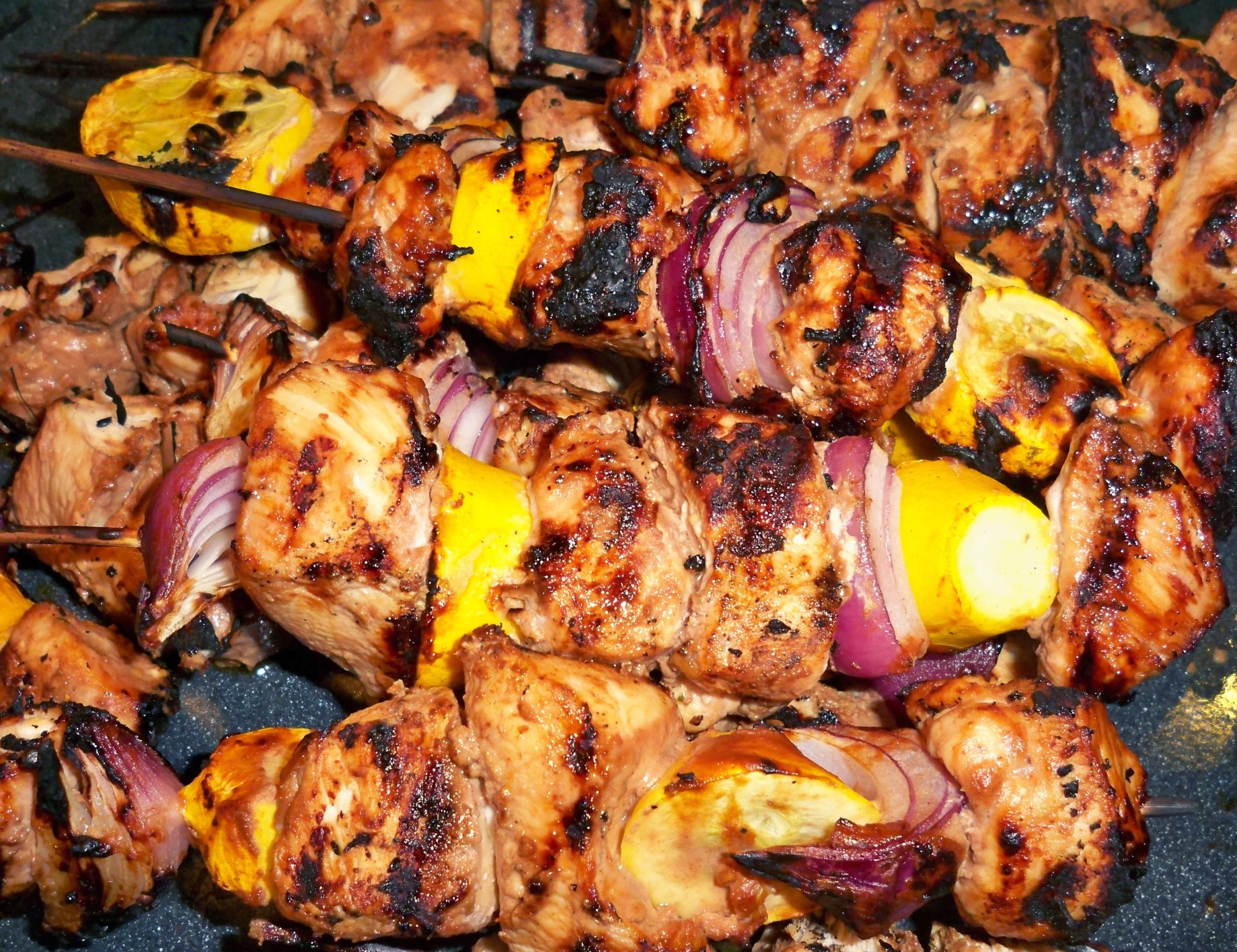 Greek Chicken Kebabs Greek Chicken Kebab Recipe Hf Food Blog