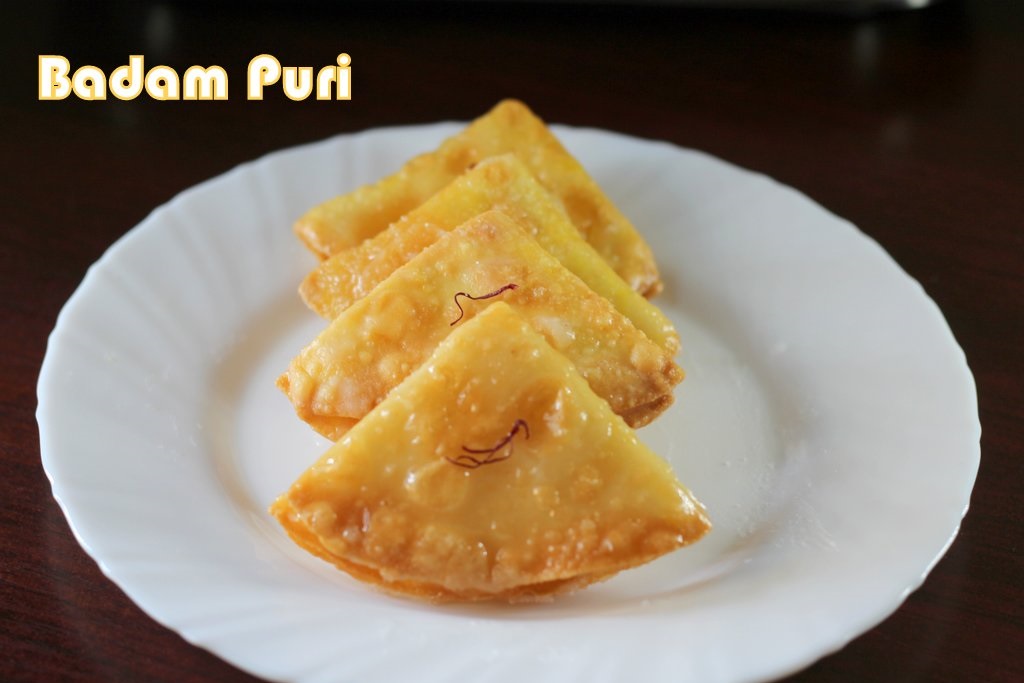 Badam Puri Recipe | How To Make Badam Puri | HungryForever