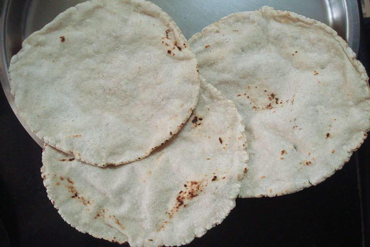 Shantaram Rice Bhakri With Ghee Recipe - HungryForever Food Blog