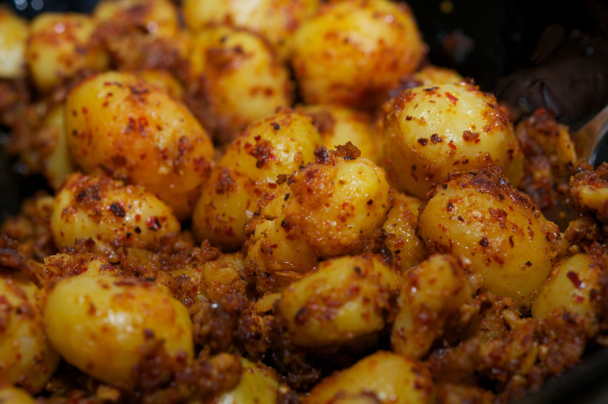 Spicy Potatos Recipe | How To Make Spiced Potatos | HungryForever