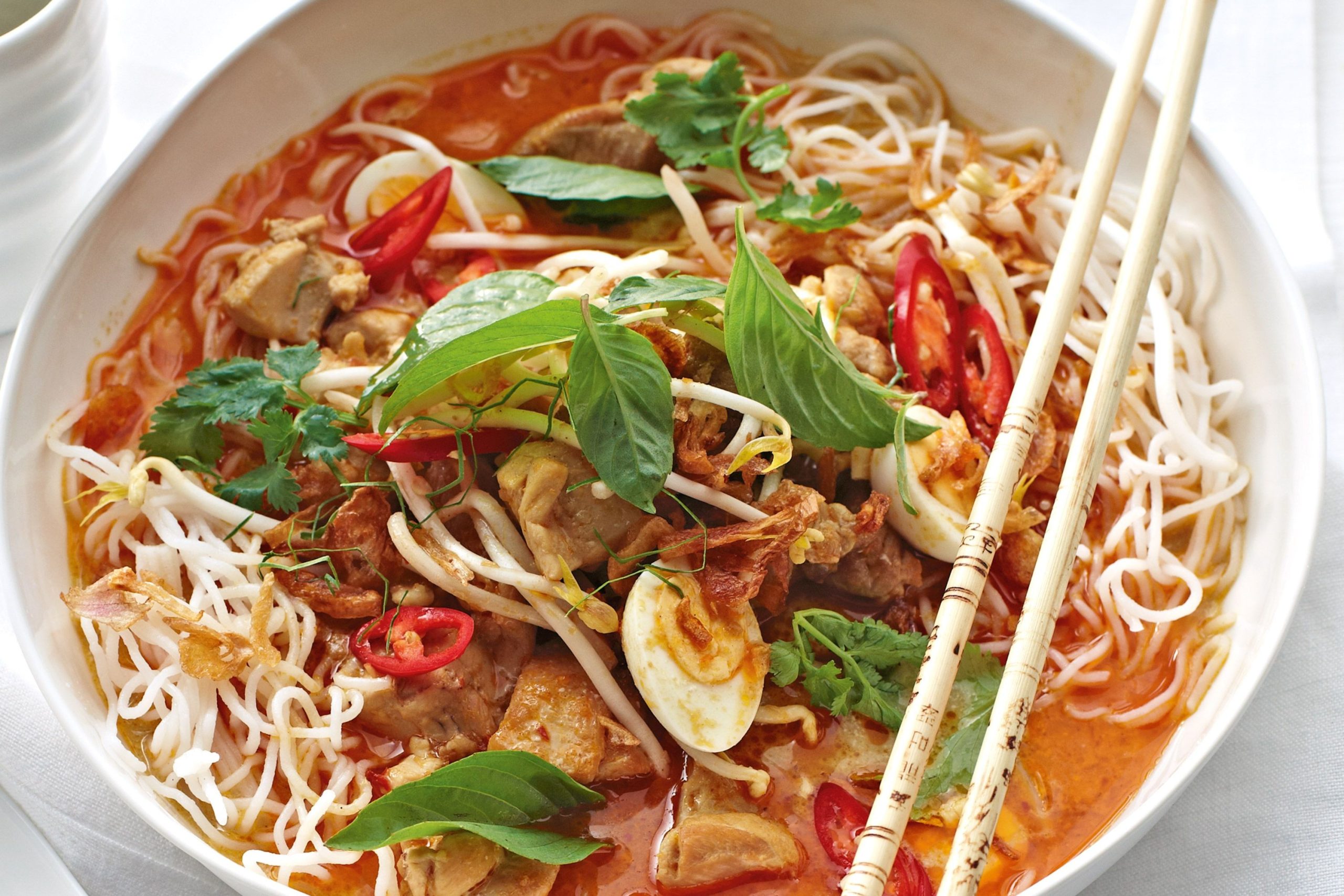 Chicken Laksa Recipe | Laksa Noodle Soup Recipe | HungryForever