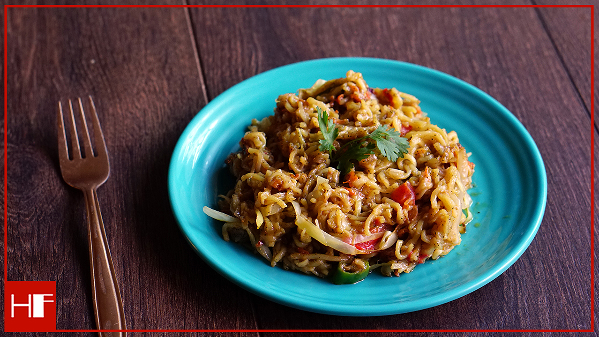 Twist your fork in our Cheesy Vegetable Maggi - HungryForever Food Blog