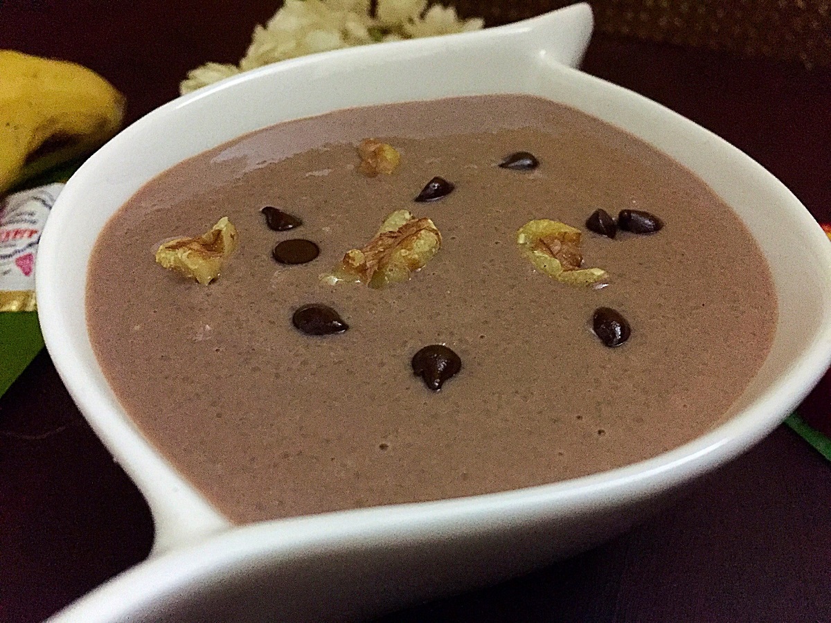 Chocolate Rava Payasam - HungryForever Food Blog