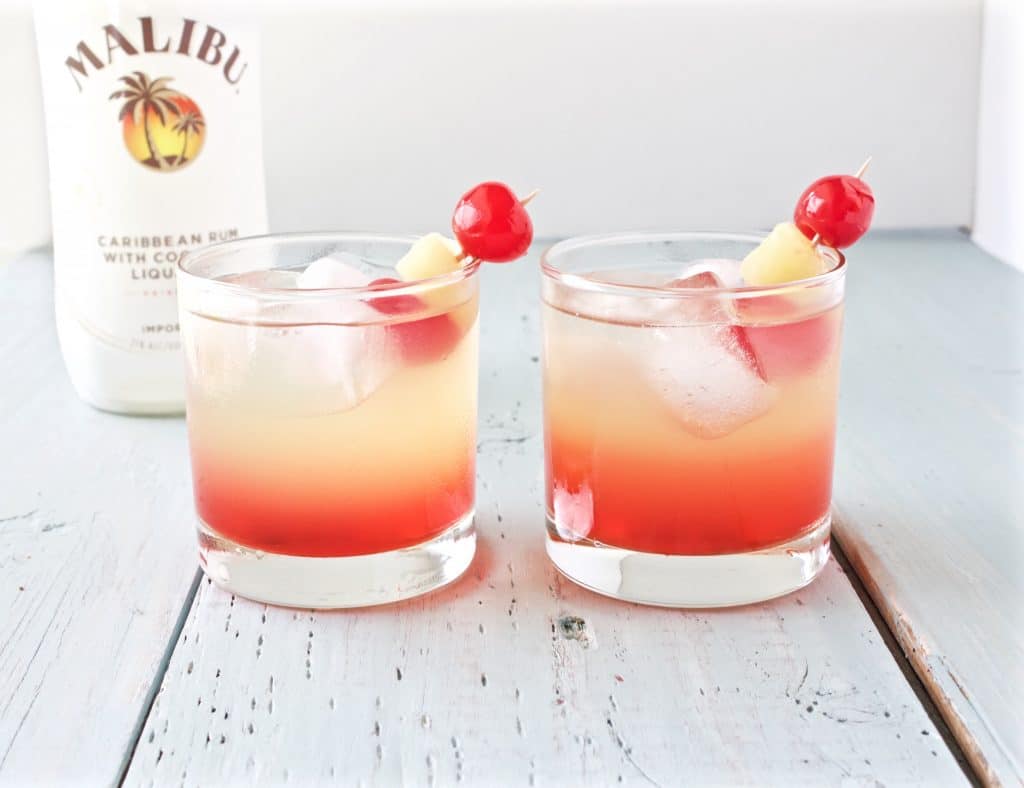 Malibu Rum Drink | Coconut Rum (malibu) Mixed Drink | HungryForever