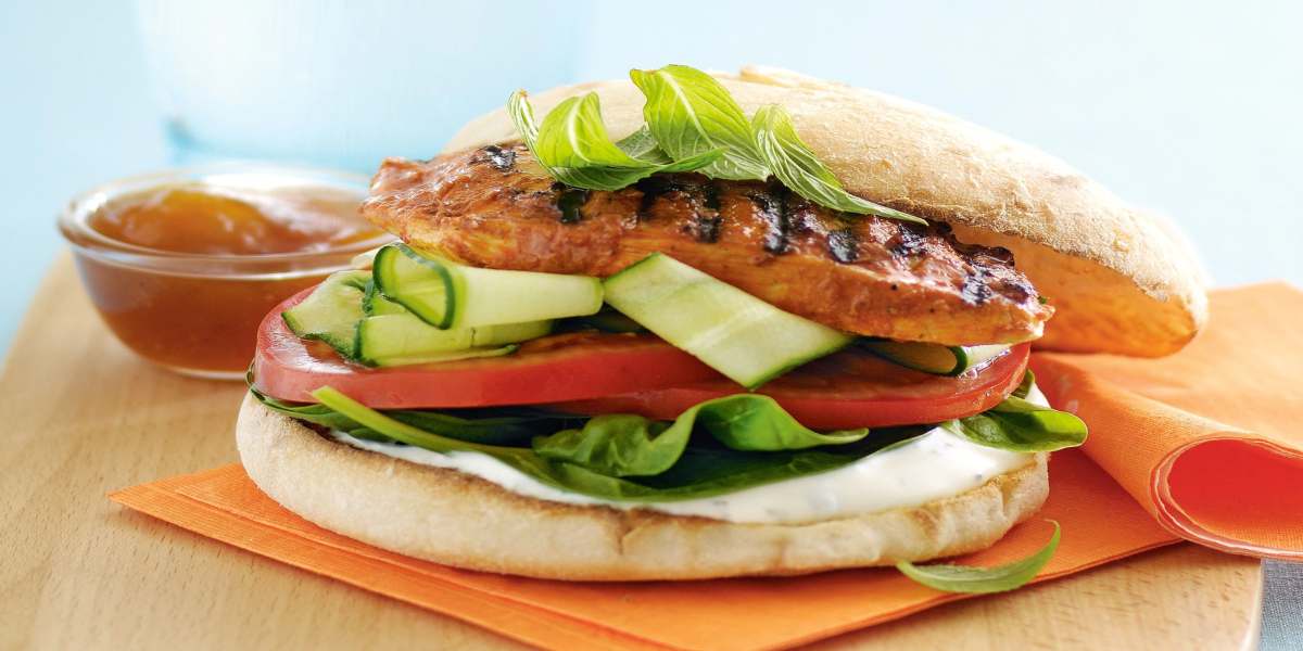 Tandoori Chicken Burger Recipe - HungryForever Food Blog