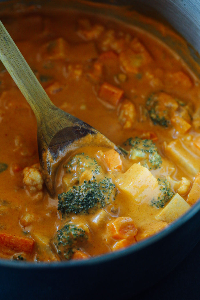 Thai Red Curry With Vegetables | Red Thai Curry Vegetables