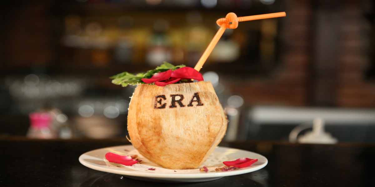 Era Is Serving Cocktails In A Coconut Shell! - HungryForever Food Blog
