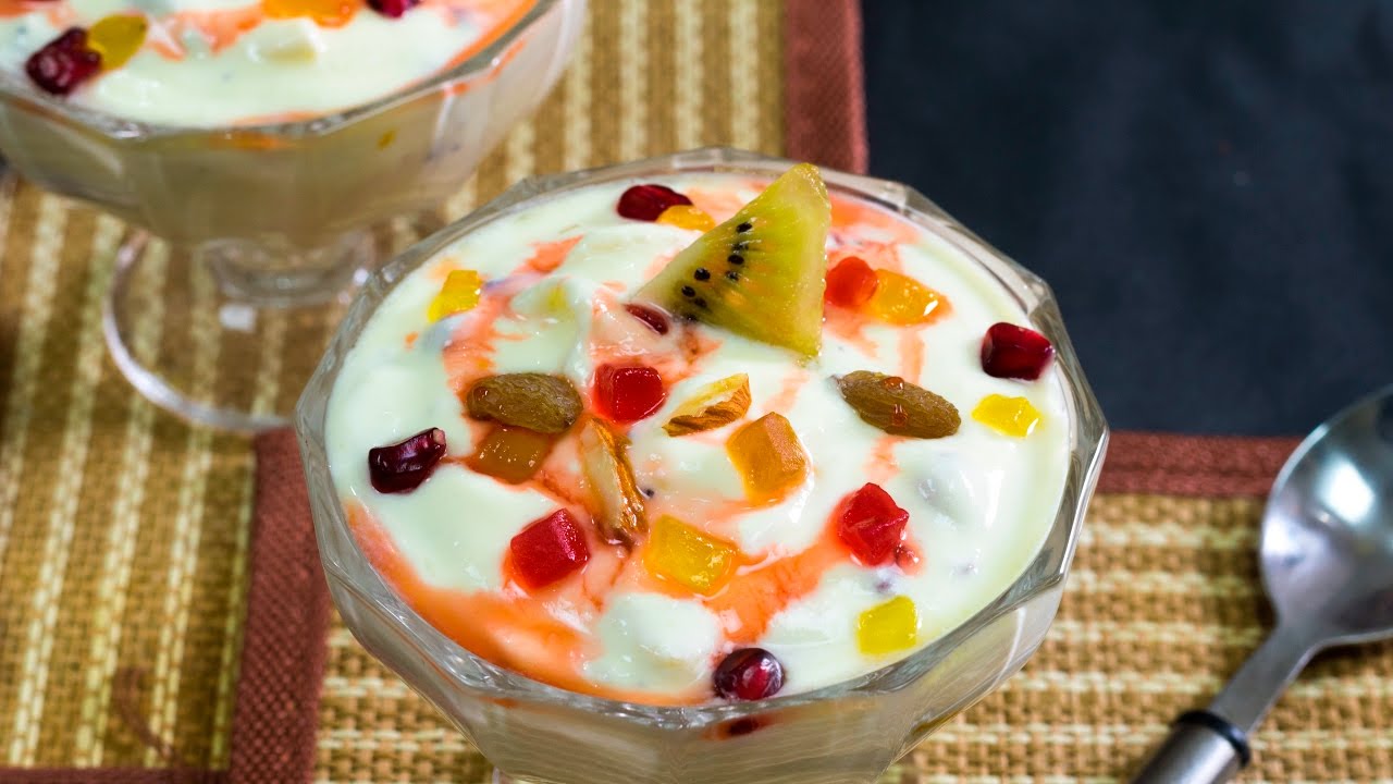 Fruit Cream Recipe - HungryForever Food Blog