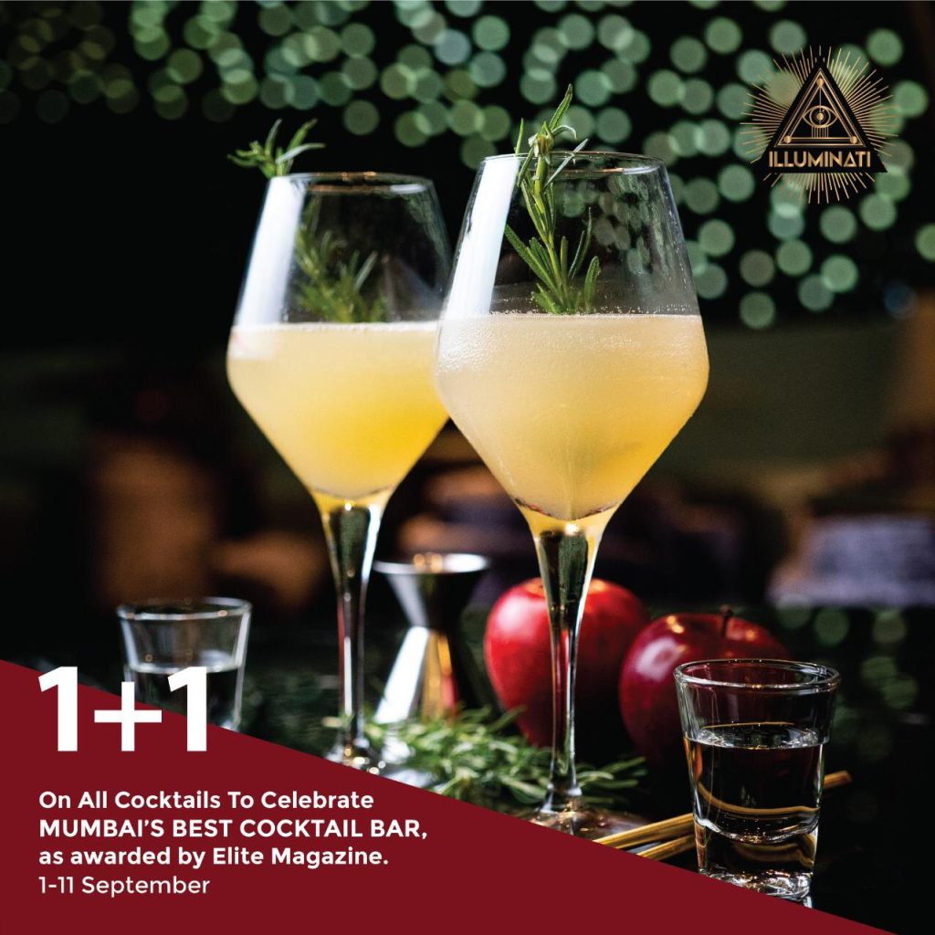1+1 On All Cocktails At Illuminati, Mumbai - HungryForever Food Blog
