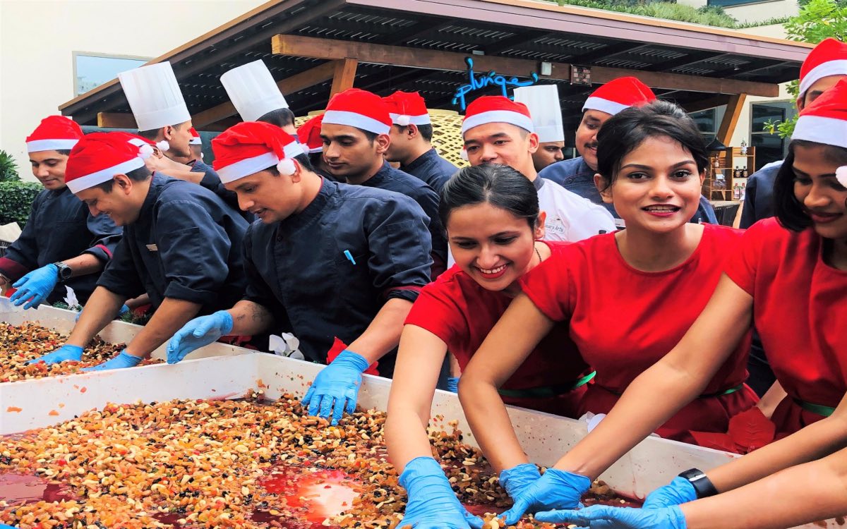 An Enthralling Cake Mixing Ceremony at Sheraton Grand Bengaluru ...
