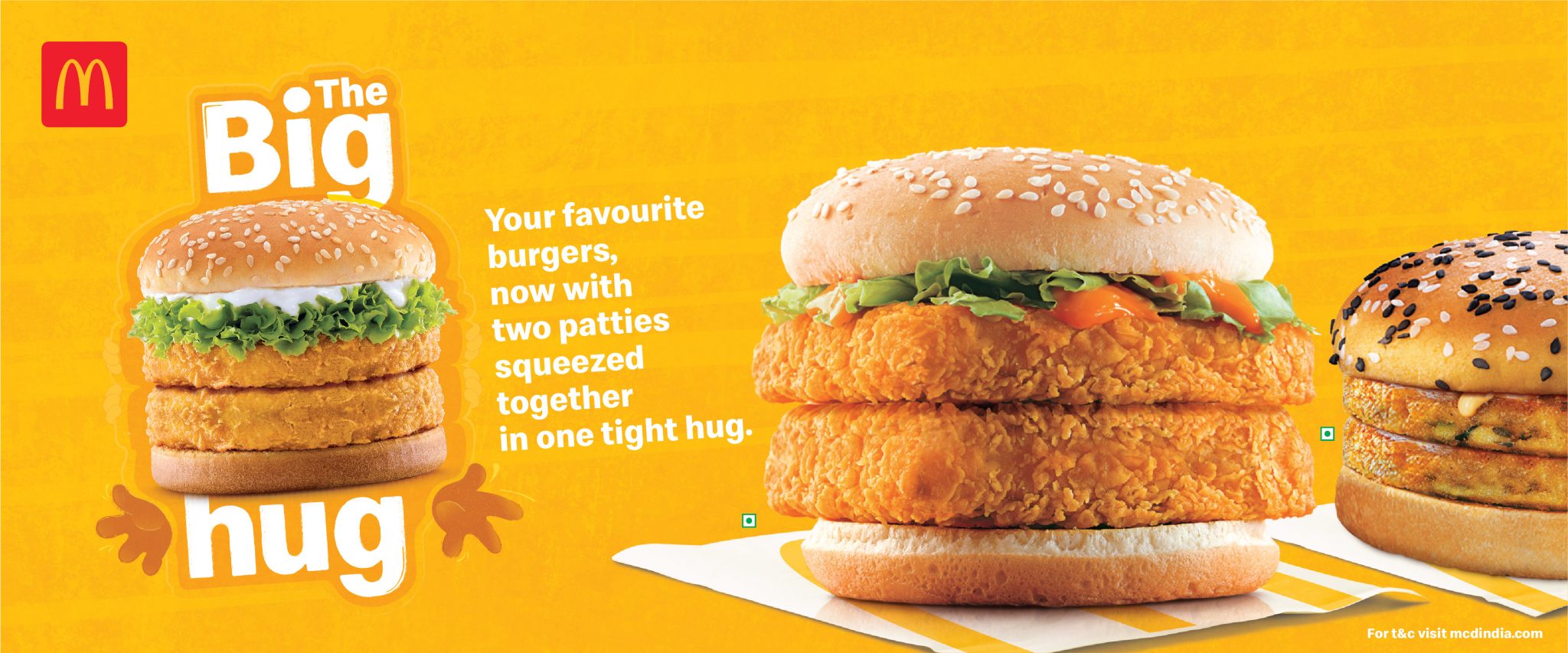 McDonald’s India – ‘Big Hugs' Double Patty Variants Favourite Burgers