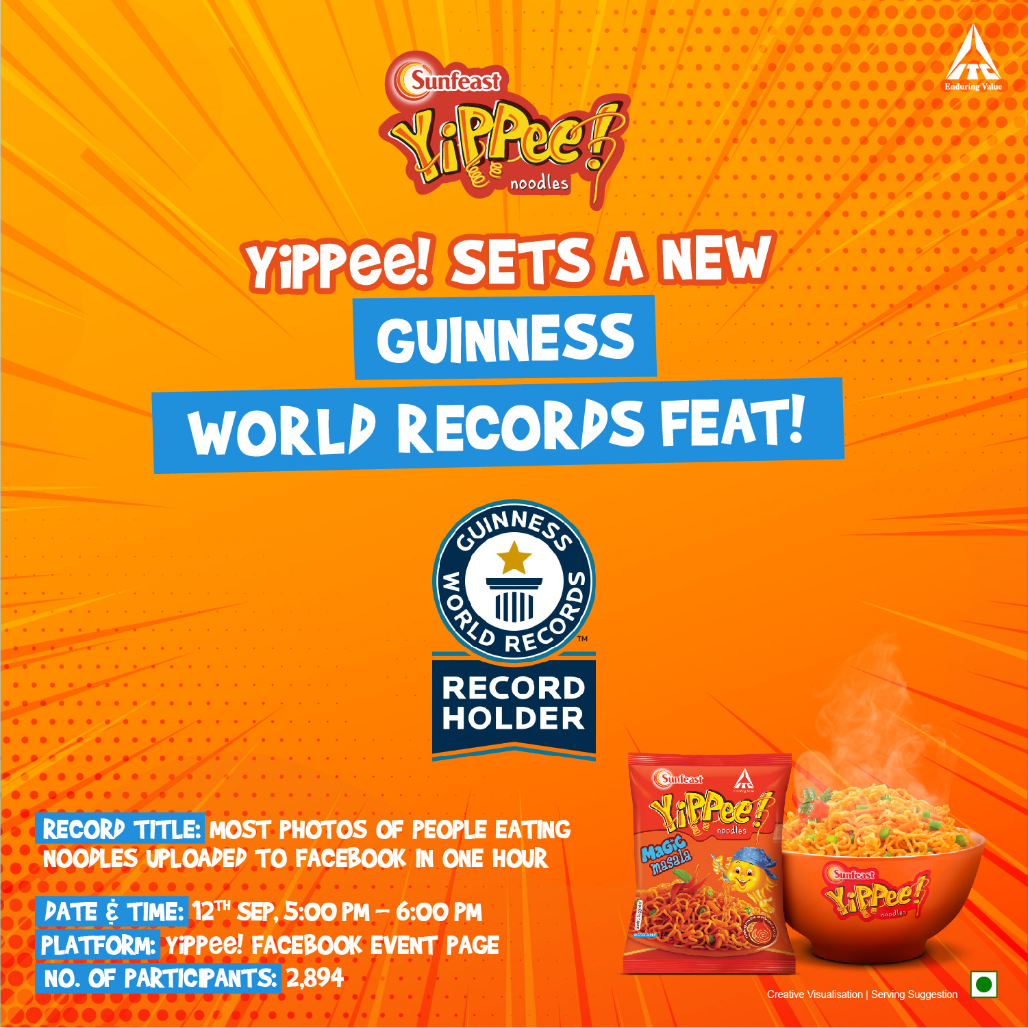 ITC Ltd.’s Sunfeast YiPPee!’s 10th Anniversary celebrations make a ...